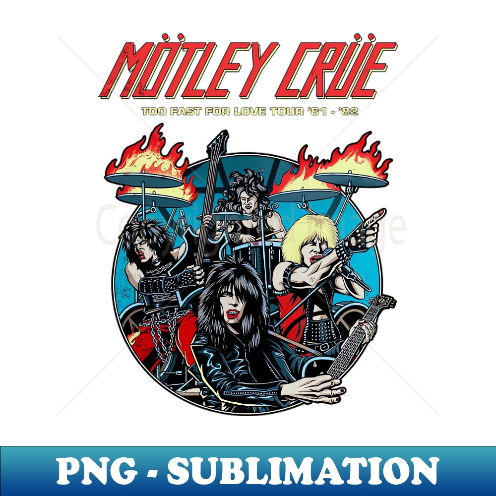 Motley Crue Band - Special Edition Sublimation PNG File - Un - Inspire ...