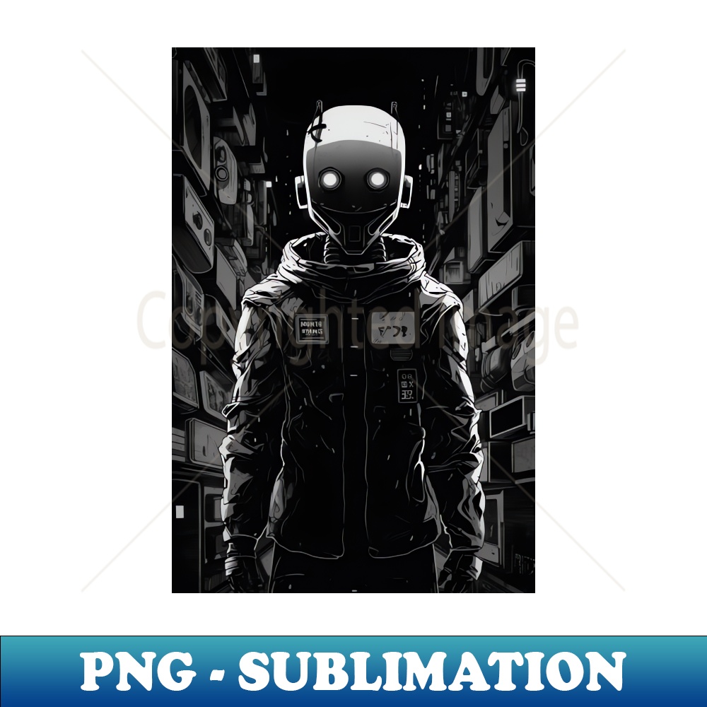 Cyberpunk Rogue Bot - High-Quality PNG Sublimation Download | Inspire ...