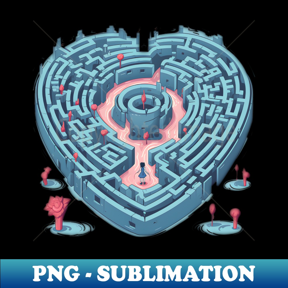 Heart Maze Game - PNG Transparent Digital Download File for | Inspire ...