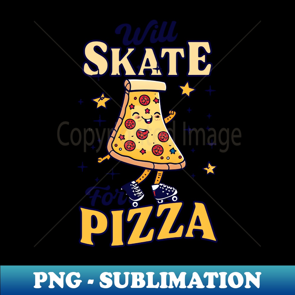 Roller Derby Shirt Will Skate For Pizza - Aesthetic Sublima | Inspire Uplift