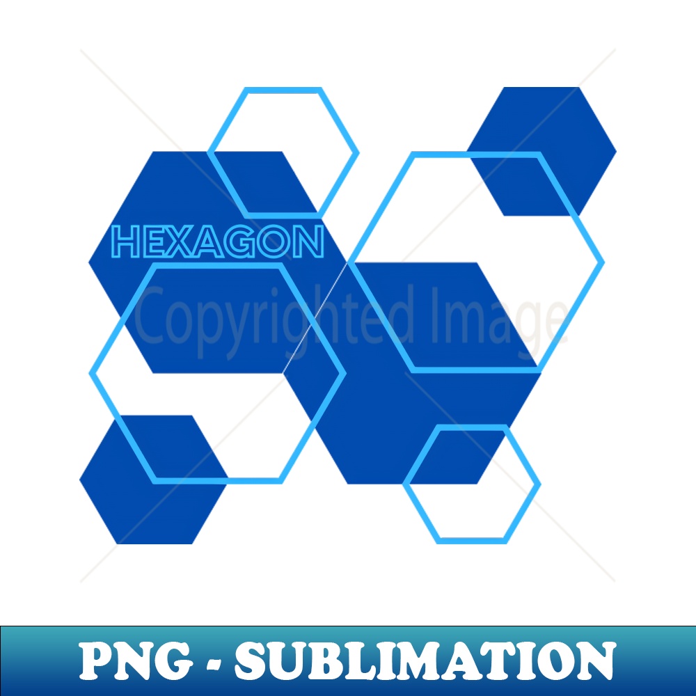 The blue hexagon - Creative Sublimation PNG Download - Bold | Inspire Uplift