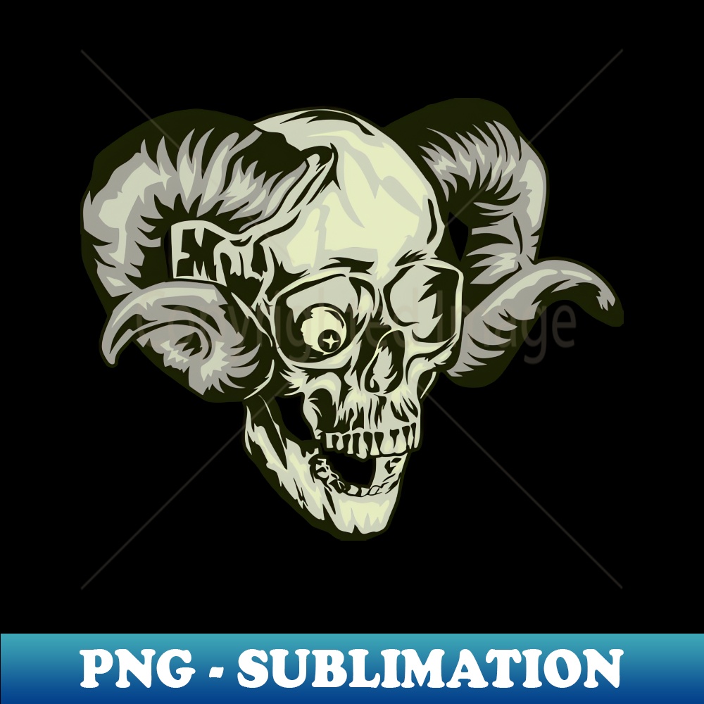 evil skull demon laughing horned skull mask - PNG Sublimatio - Inspire ...