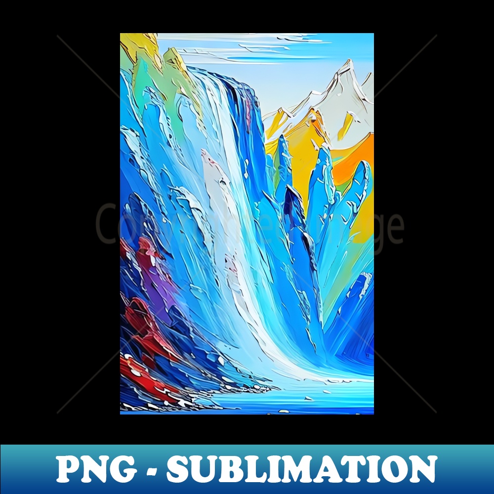 Abstract Waterfall - Unique Sublimation PNG Download - Bring | Inspire ...