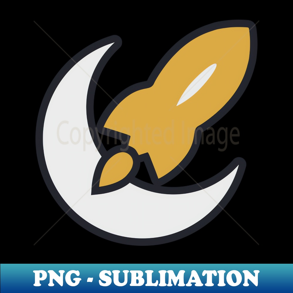 Moonshot Logo - Aesthetic Sublimation Digital File - Create - Inspire Uplift