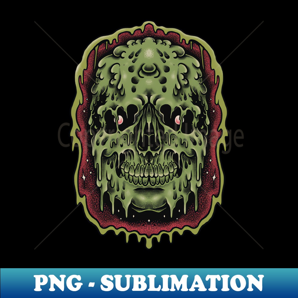 Melting skull - Exclusive Sublimation Digital File - Revolut | Inspire ...