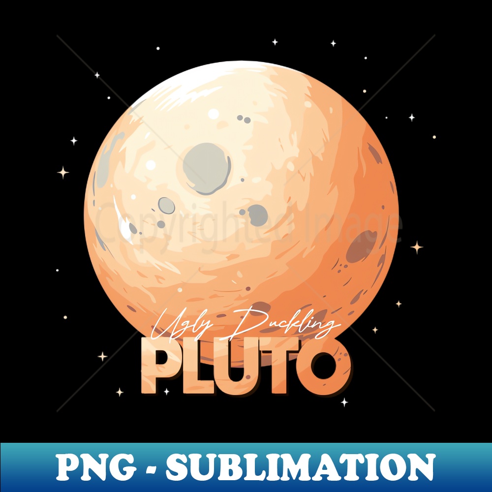 Pluto Planet Logo Solar System Space Exploration Art - Uniqu | Inspire Uplift