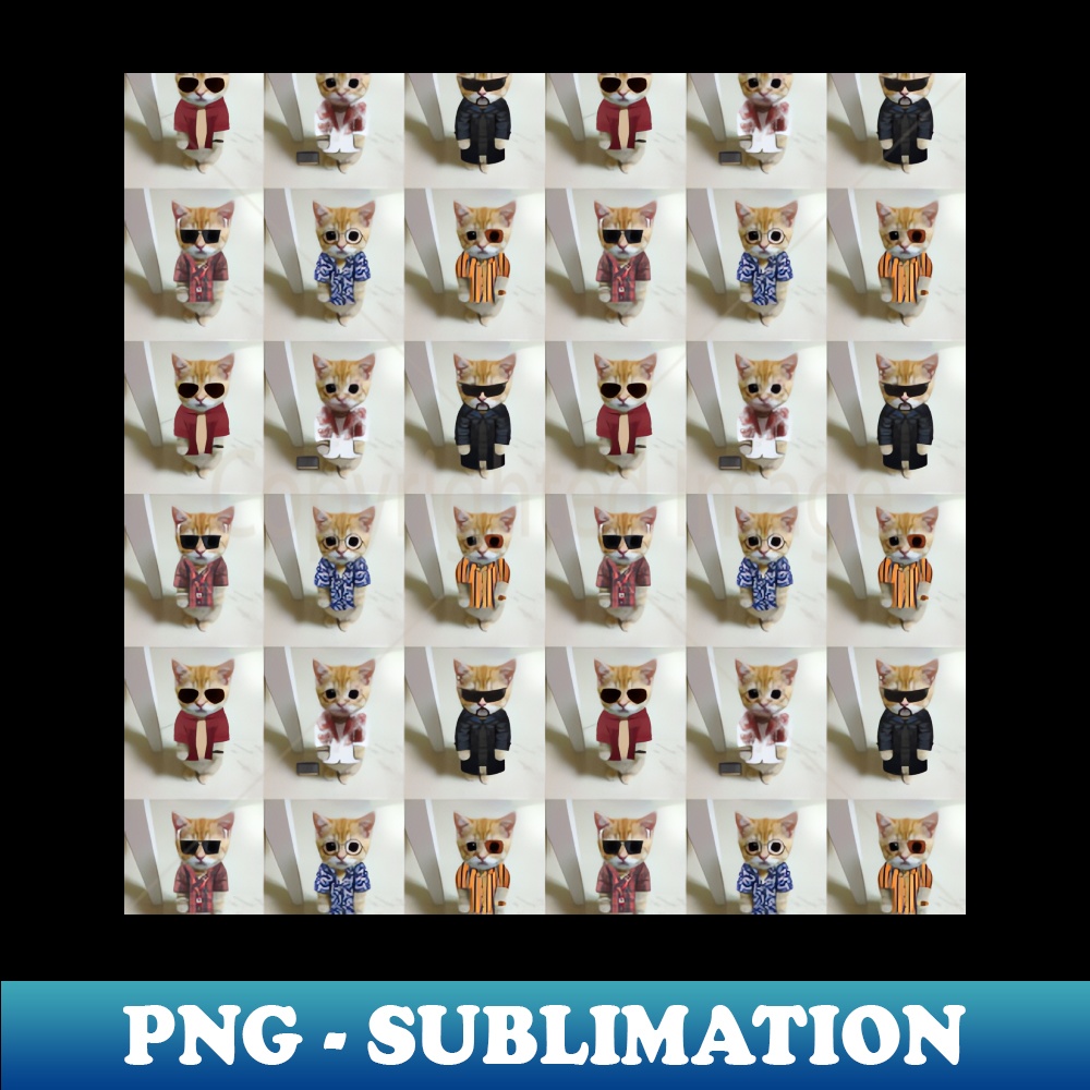 El Gato Collage - Exclusive PNG Sublimation Download - Fashi | Inspire ...