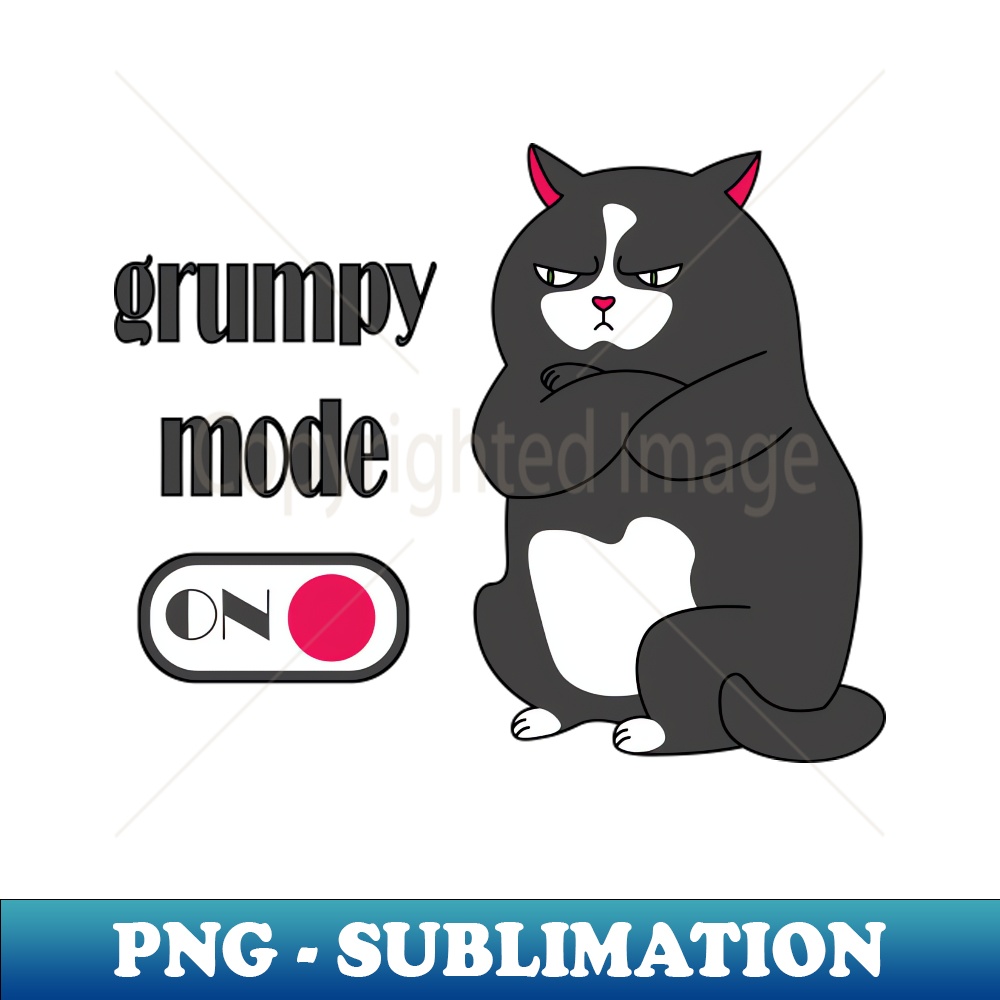 Grumpy mode on fat cat - Special Edition Sublimation PNG Fil | Inspire ...