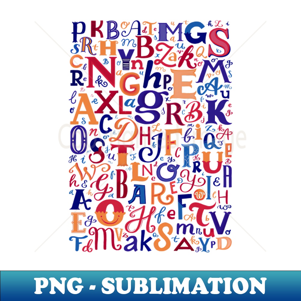 Hand lettering Alphabet v02 - Premium Sublimation Digital Do | Inspire ...