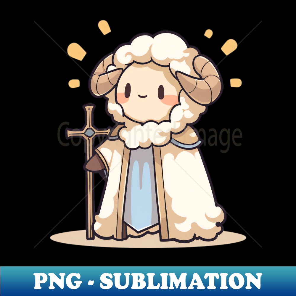 MMO Healer Sheep Adorable Priest in Cardboard Dystopia Style - Inspire ...