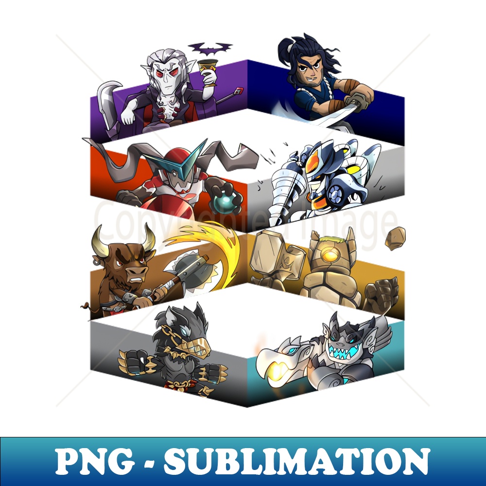 Battle Brawlhalla Legends - Premium PNG Sublimation File - F | Inspire ...