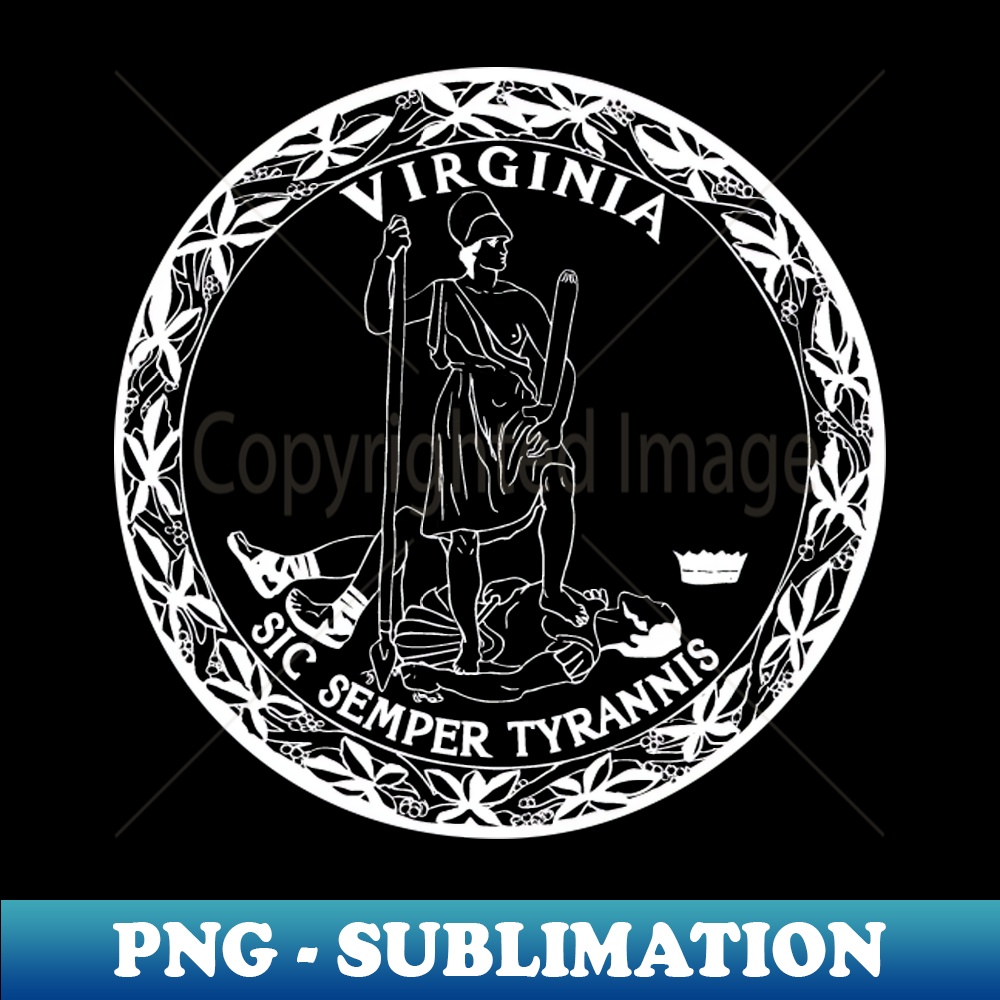 Virginia Seal - Instant PNG Sublimation Download - Spice Up | Inspire ...