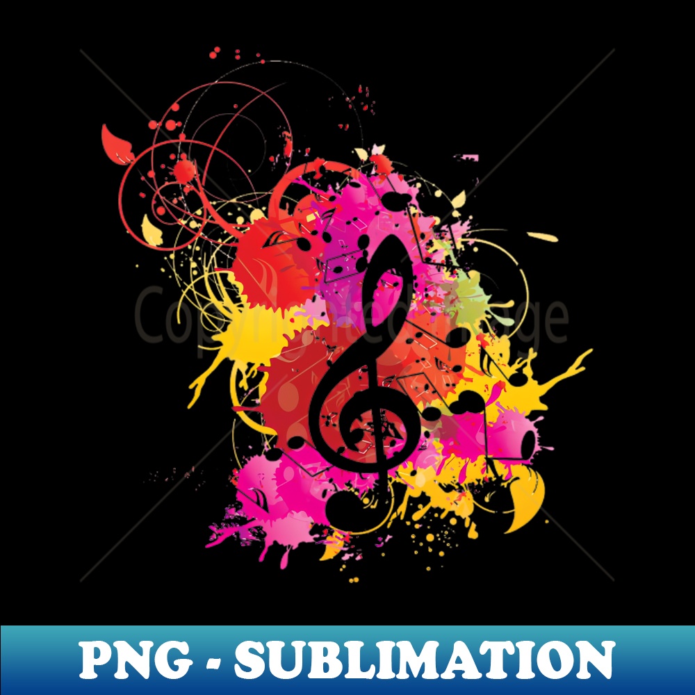 Musical Note Painting - Artistic Sublimation Digital File - | Inspire ...