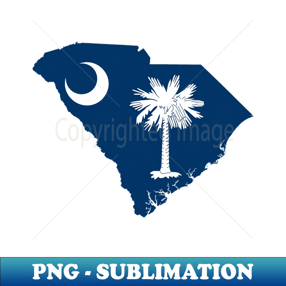 South Carolina Flag Map - Premium PNG Sublimation File - Rev | Inspire ...
