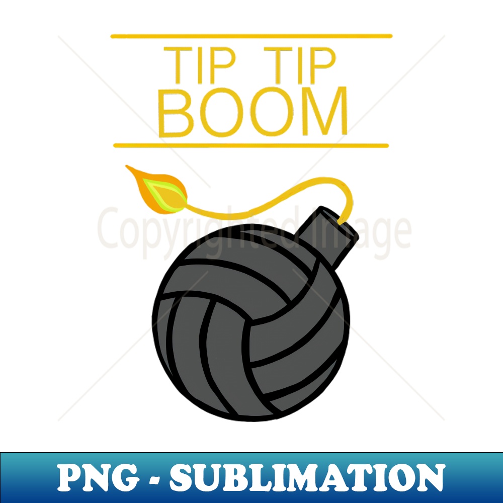 Tip Tip Boom Volleyball Shirt - Instant Sublimation Digital | Inspire ...
