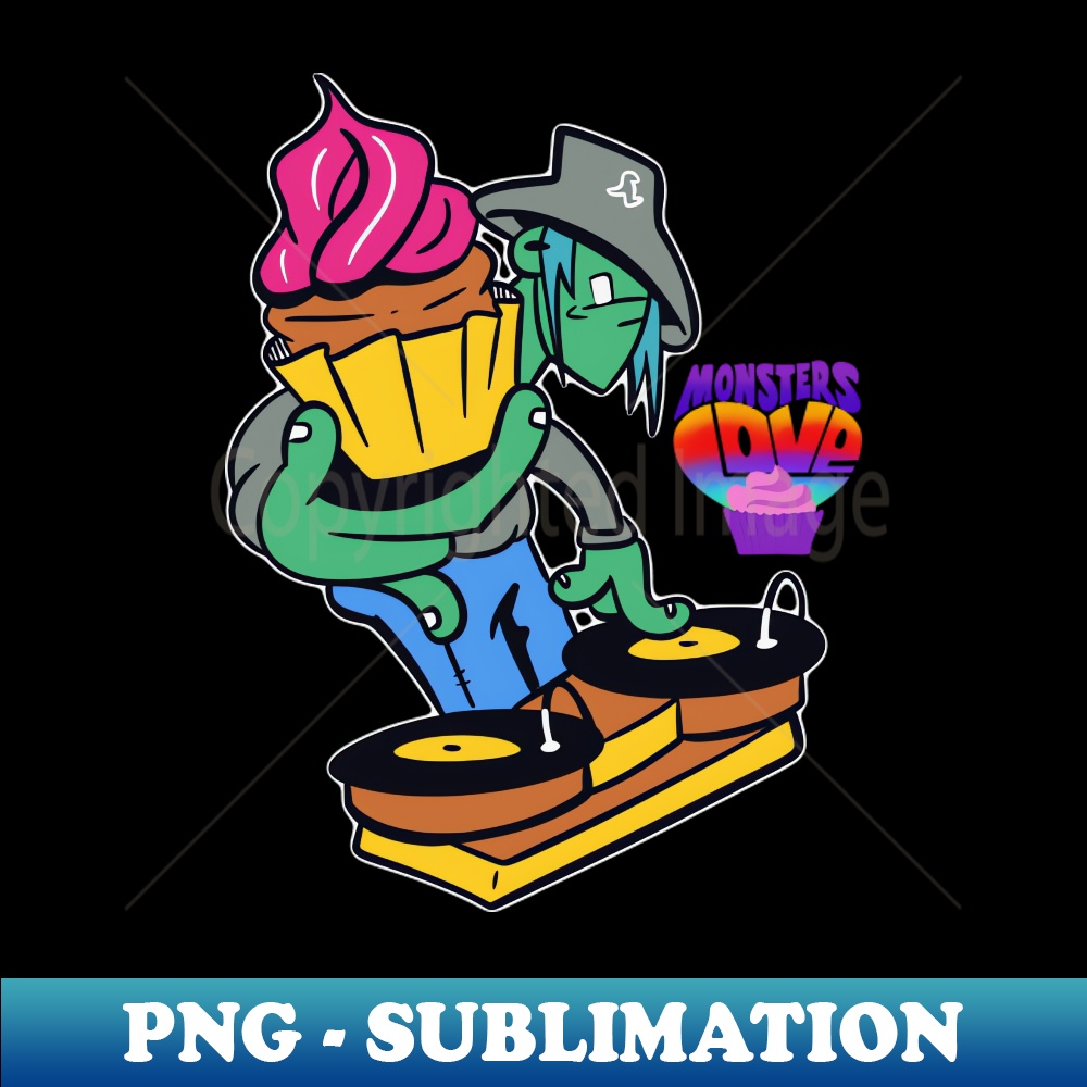 DJ Cupcake - High-Quality PNG Sublimation Download - Bring Y | Inspire ...