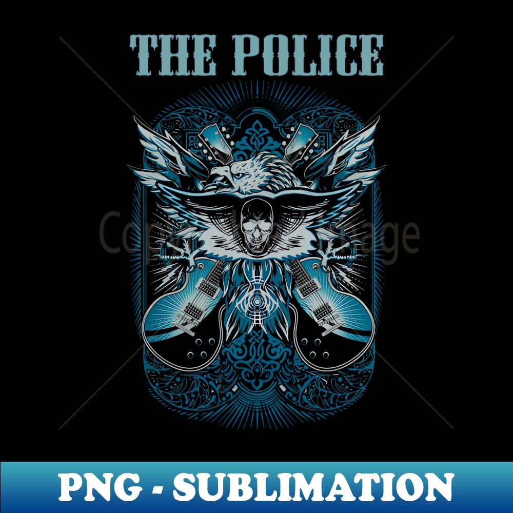 POLICE BAND - Signature Sublimation PNG File - Boost Your Su | Inspire Uplift