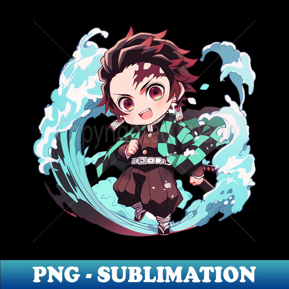 Chibi Tanjiro - Demon Slayer - Instant Sublimation Digital D | Inspire ...