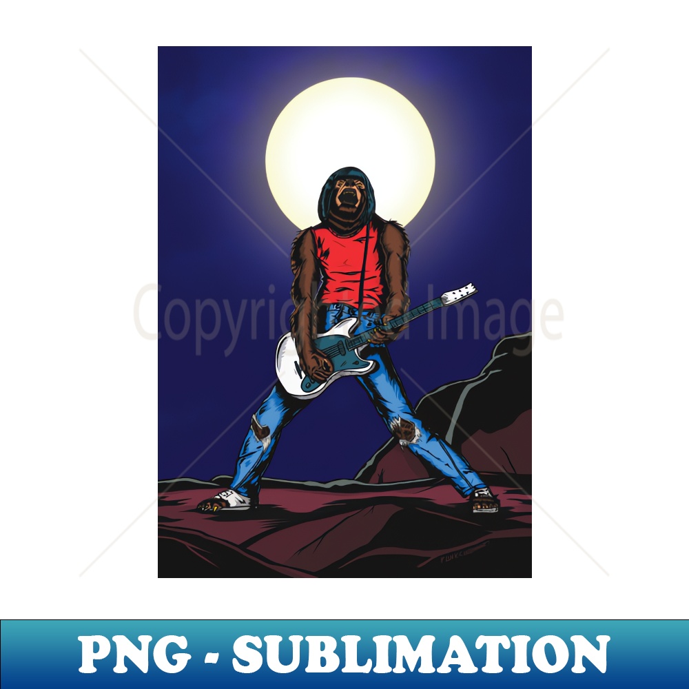 Punk Rock Werewolf - PNG Transparent Sublimation Design - St - Inspire ...