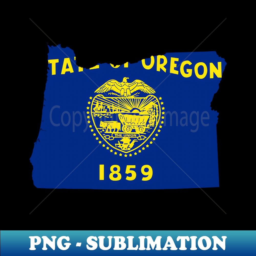 Oregon Flag Map - Elegant Sublimation PNG Download - Enhance | Inspire ...