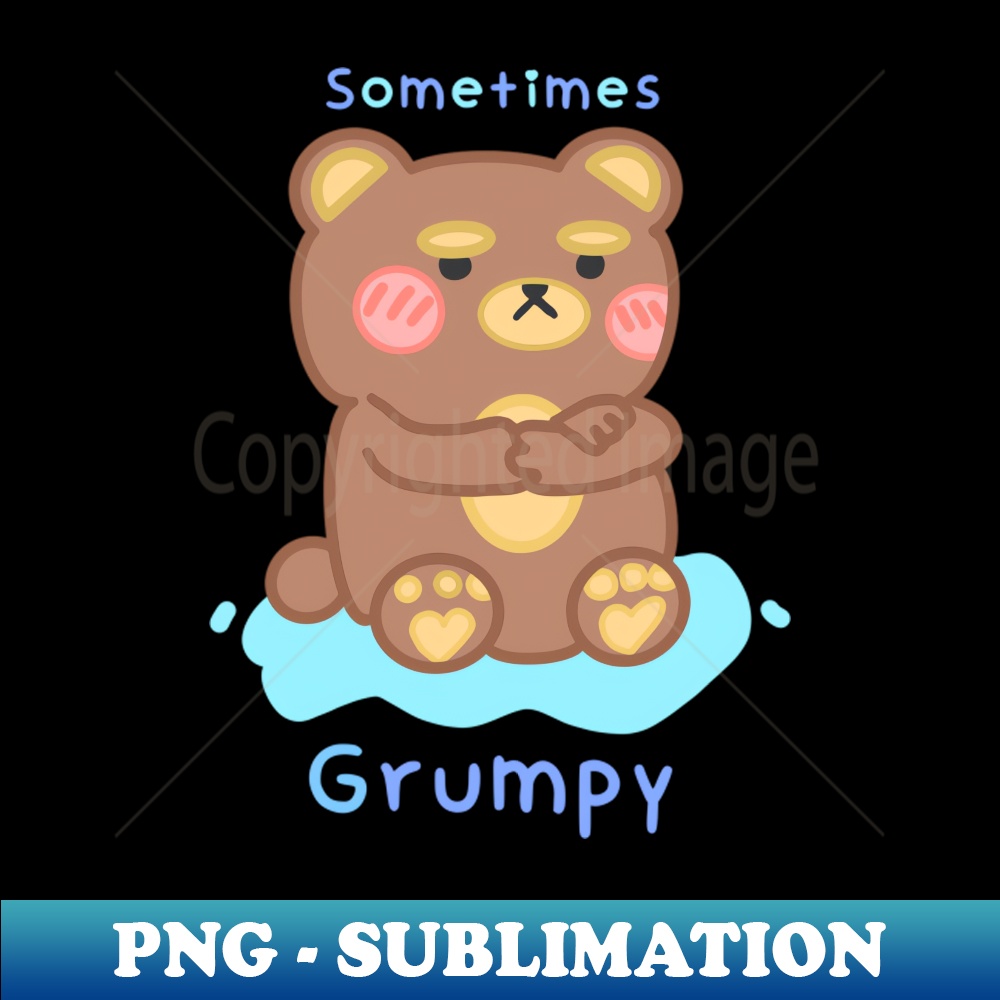 grumpy bear - PNG Transparent Sublimation Design - Revolutio | Inspire ...