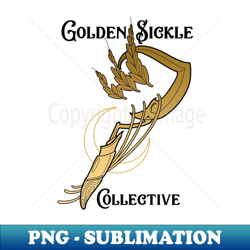 Golden Sickle Gradient - Sublimation-Ready PNG File - Unleas | Inspire ...