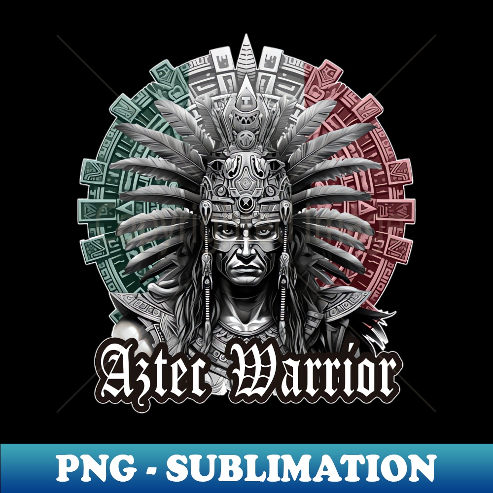 Aztec Warrior Man Chicano Mexican Aztec Calendar - Artistic - Inspire ...