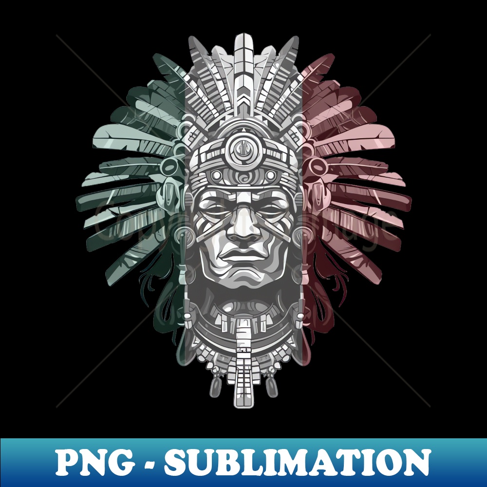 Aztec Warrior Man Chicano Mexican Flag - PNG Transparent Sub | Inspire ...
