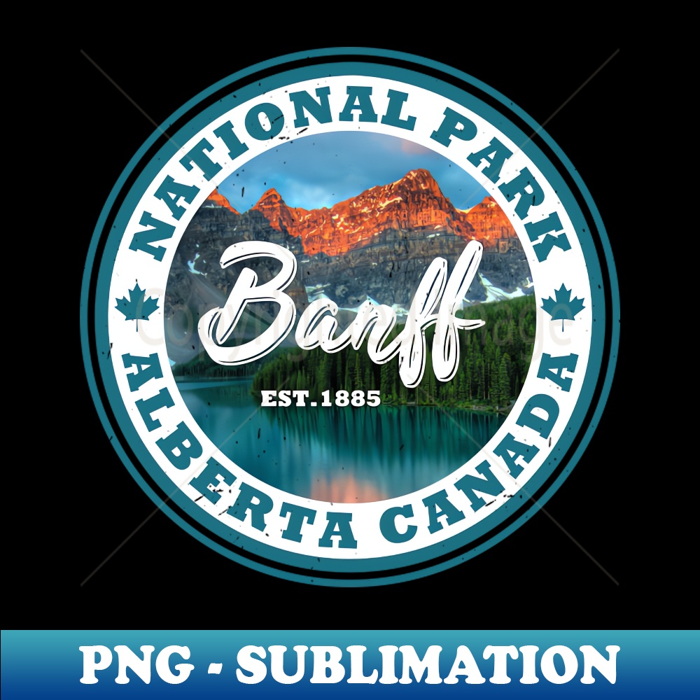 Banff National Park - High-Resolution PNG Sublimation File - | Inspire ...