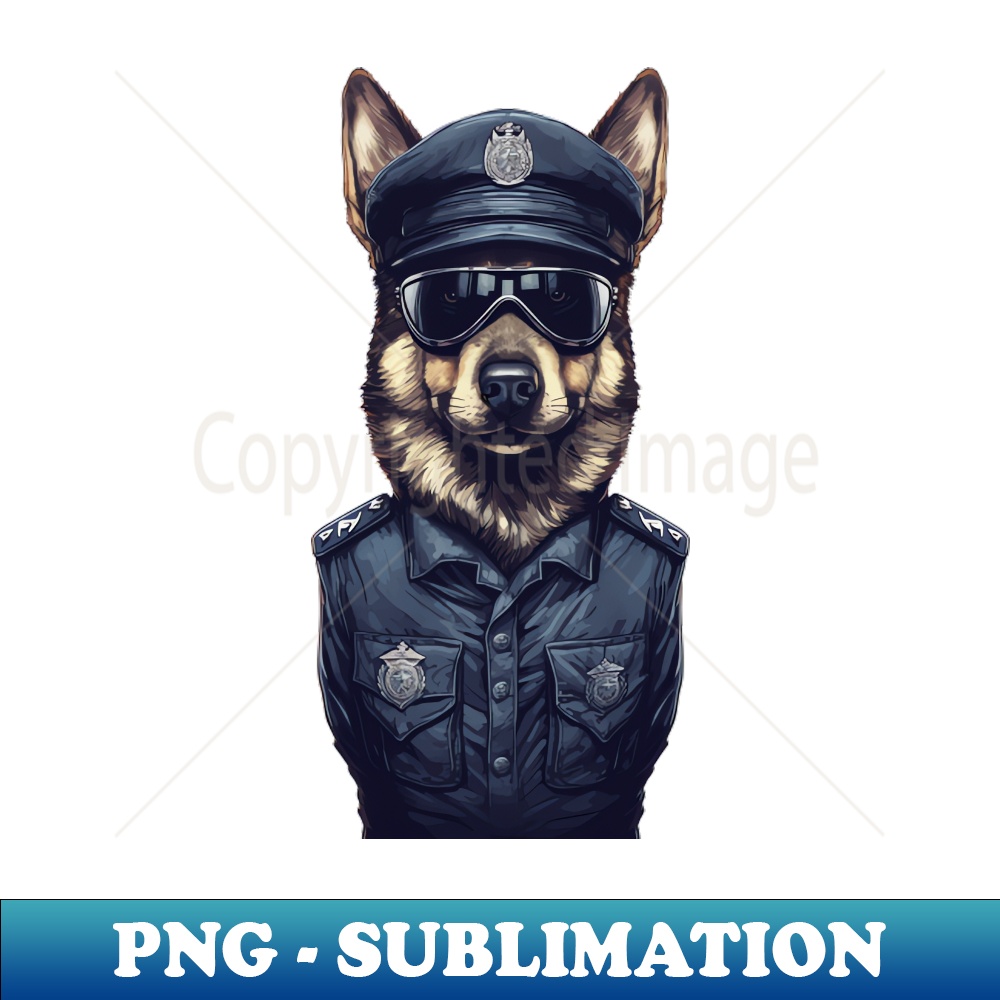 Guardian of Justice German Shepherd Police Officer - Decorat - Inspire ...