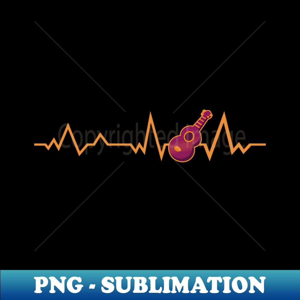 Funny Uke Lover EKG Pulse Heartbeat Ukulele Player Musician | Inspire ...