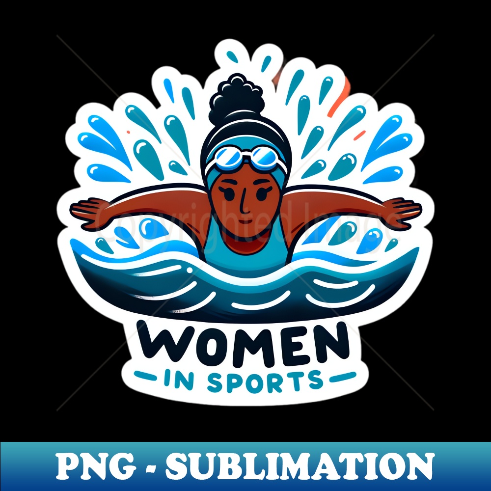 Women in Sports Female Swimmer Butterfly - PNG Sublimation D | Inspire ...