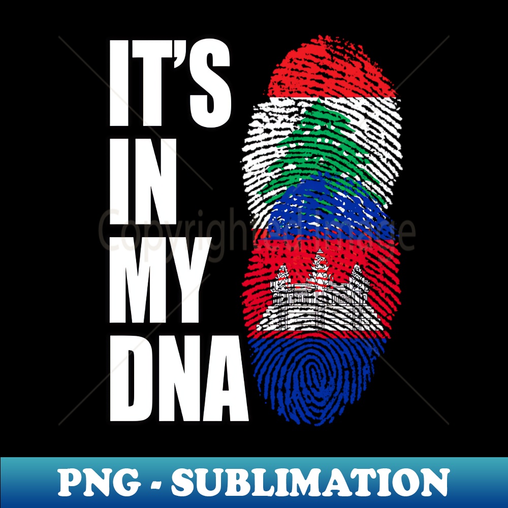 Lebanese And Cambodian Mix Heritage DNA Flag - Sublimation-R | Inspire ...