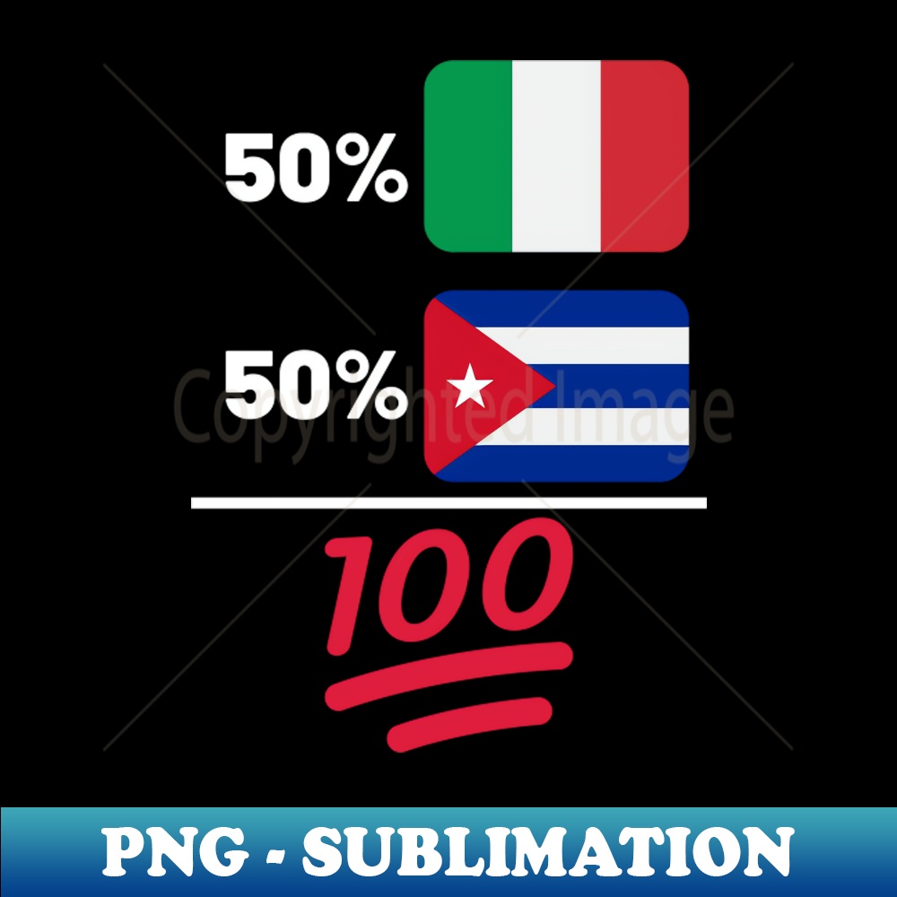 Cuban Plus Italian Mix Heritage - Retro PNG Sublimation Digi | Inspire ...