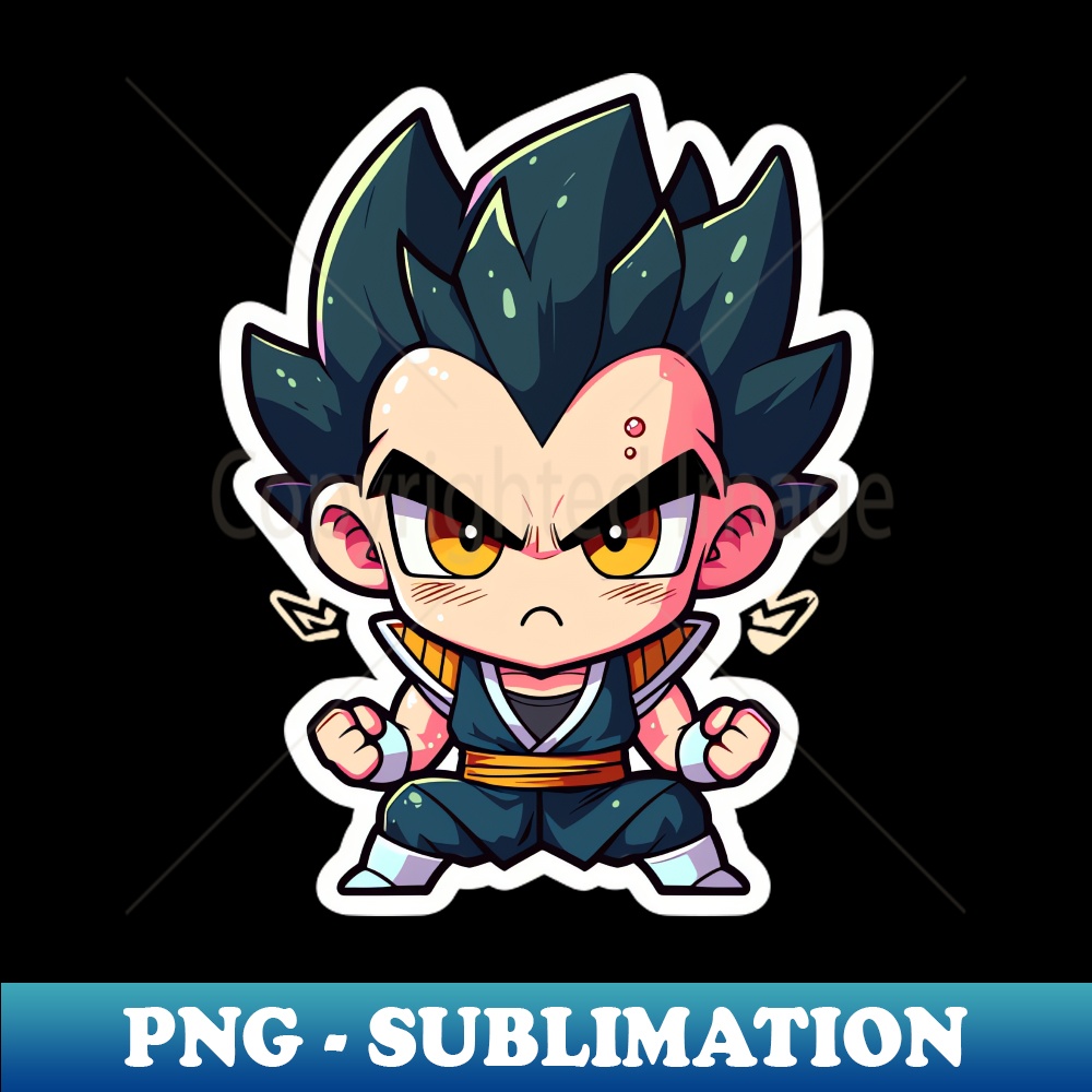 Chibi Vegeta - Mad and Ready to Fight Sticker - Exclusive PN | Inspire ...