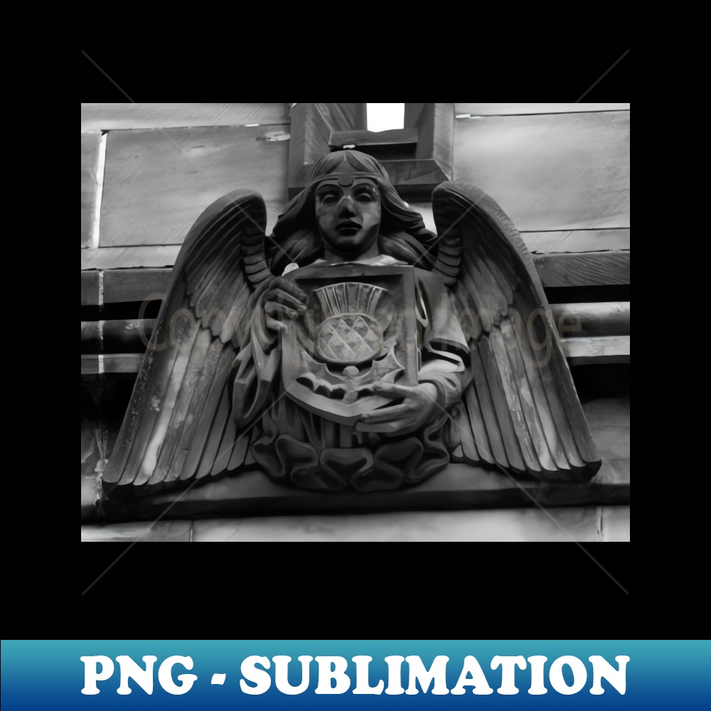 StGiles Cathedral Angel Edinburgh Scotland - Exclusive Subli | Inspire Uplift