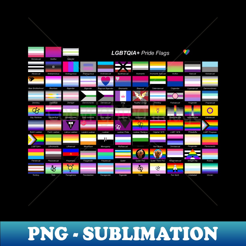 All pride flags - Signature Sublimation PNG File - Unleash Y - Inspire ...