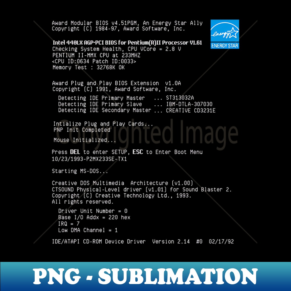 Retro Computer Boot Screen - Trendy Sublimation Digital Down | Inspire ...