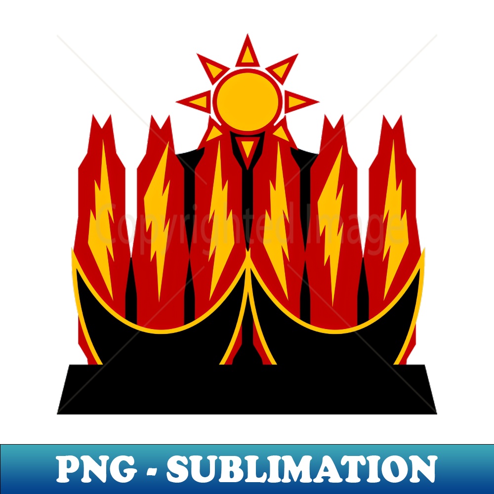 Rising Fire - PNG Transparent Sublimation Design - Revolutio | Inspire ...