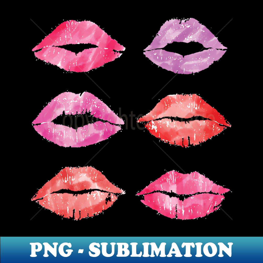 Kissing Lipstick Collage Lips of Love Art Print - Artistic S | Inspire ...