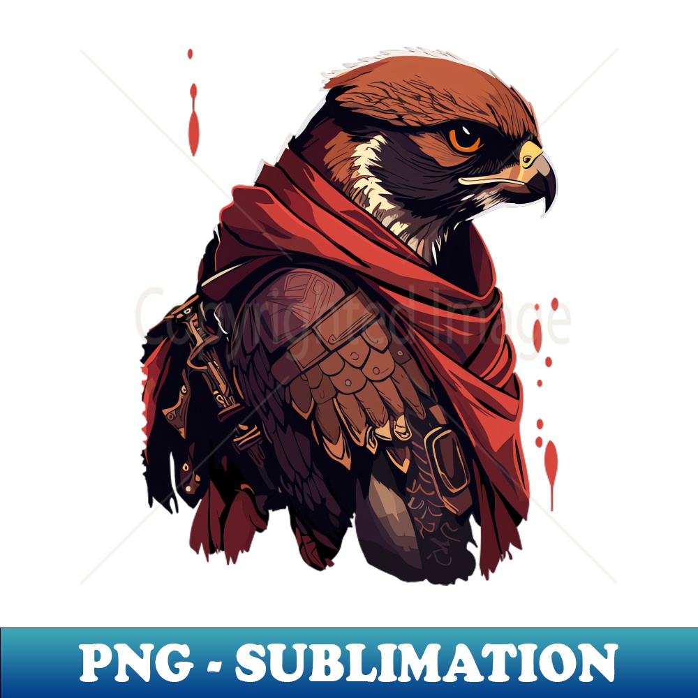 Red Tailed Hawk Cartoon - Sublimation-Ready PNG File - Unloc | Inspire ...