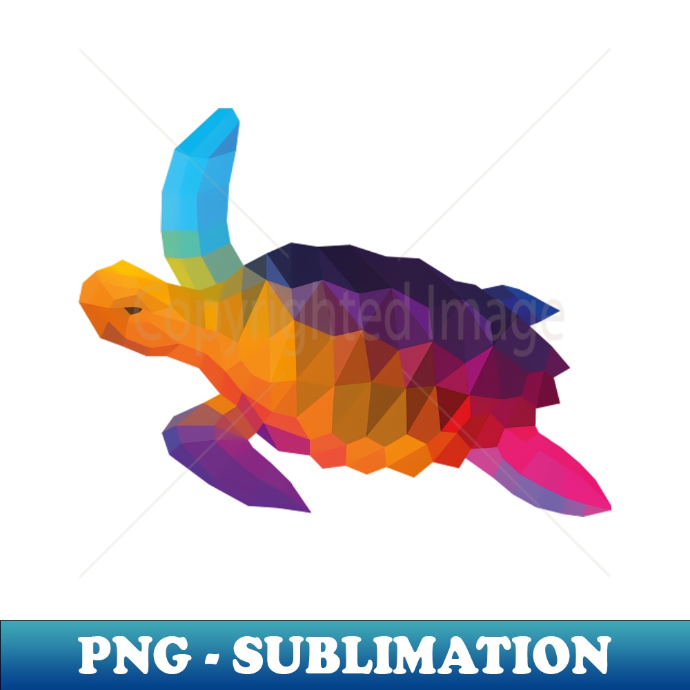 Rainbow Turtle - Vintage Sublimation PNG Download - Defying | Inspire ...