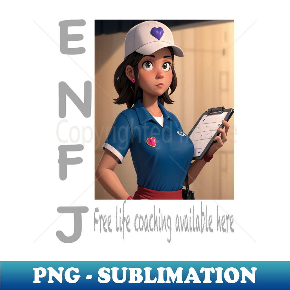 ENFJ Female - Instant PNG Sublimation Download - Perfect for - Inspire ...