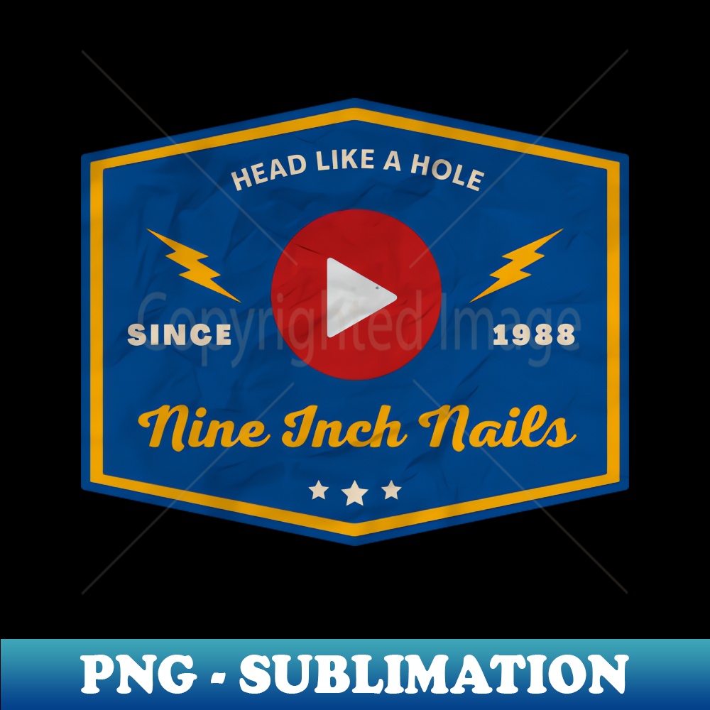 Nine Inch Nails Play Button - PNG Transparent Sublimation F | Inspire ...