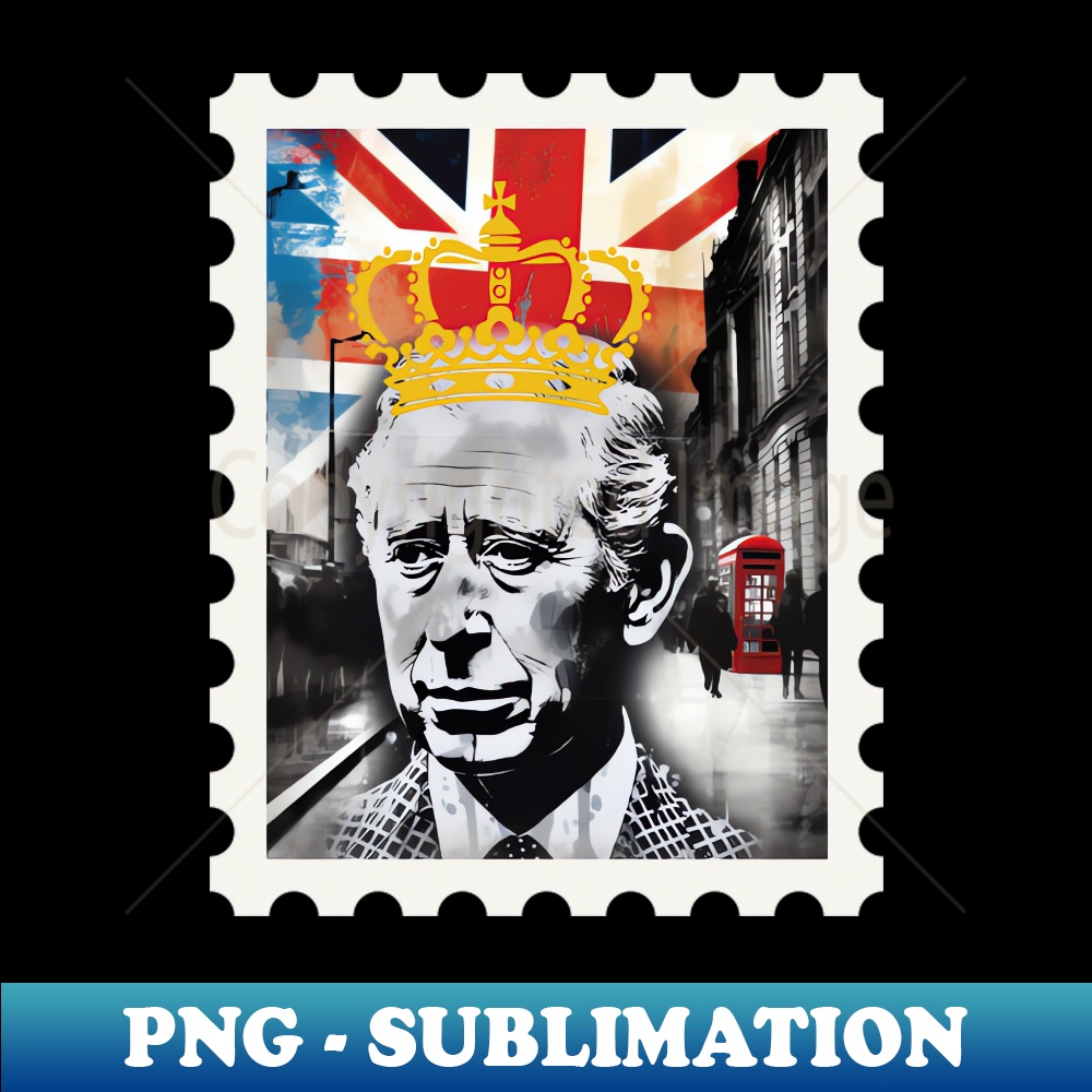 King Charles III - Stamp Design - PNG Transparent Sublimatio - Inspire ...