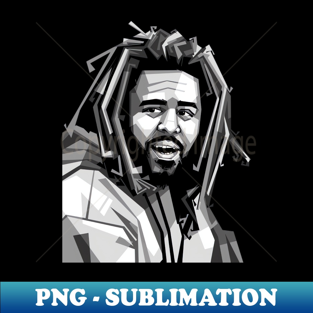 American Rapper J Cole Black and White - Signature Sublimati | Inspire ...