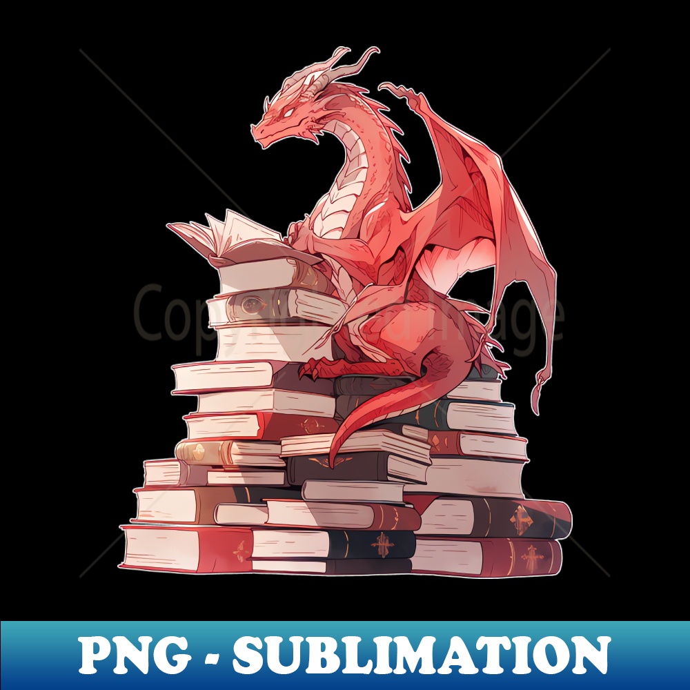 Book Dragon Fantasy - Sublimation-Ready PNG File - Bring You | Inspire ...