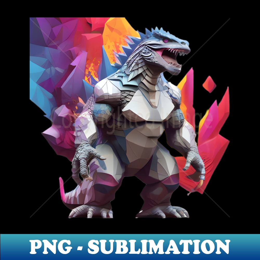 Godzilla minus one geometric design - Exclusive PNG Sublimat | Inspire ...