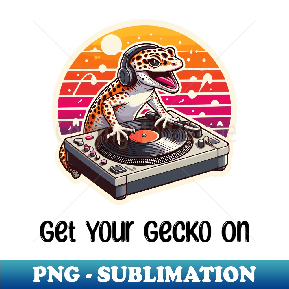 Gecko Funny Reptile Music Get Your Gecko On - PNG Transparen | Inspire ...