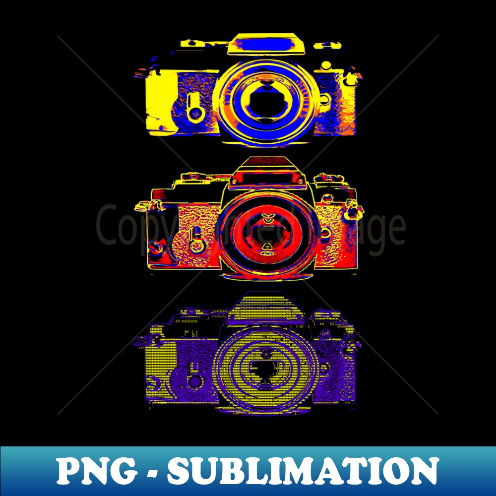 Vintage Camera Art with Asci Art - Sublimation-Ready PNG Fil | Inspire ...